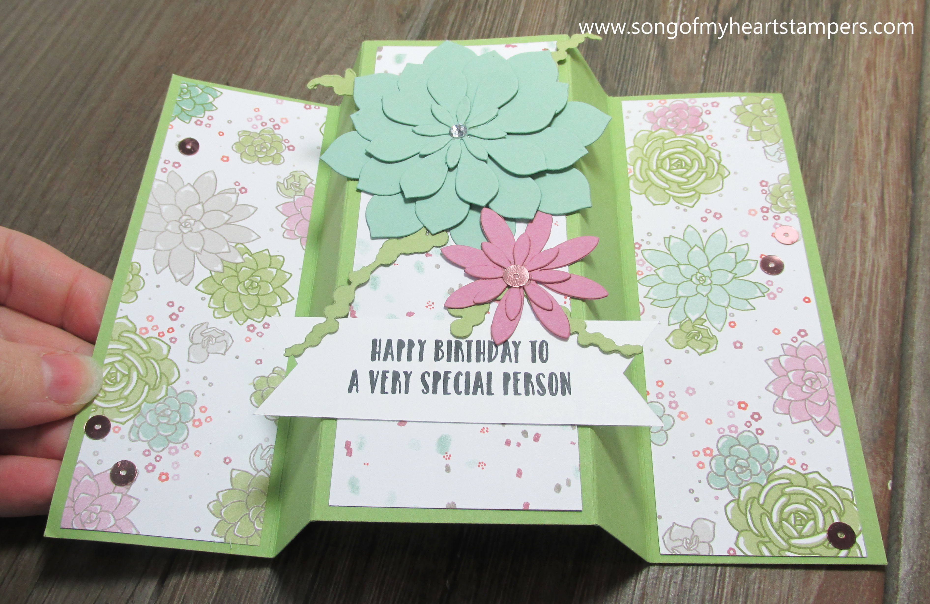 Mini Photo Tutorial: Standing Triple Panel Card